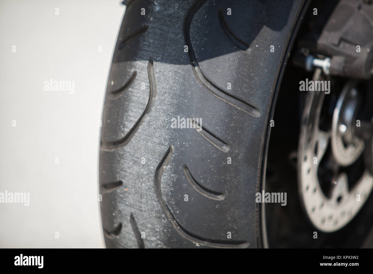 Motorcycle wheel detail Stock Photo - Alamy