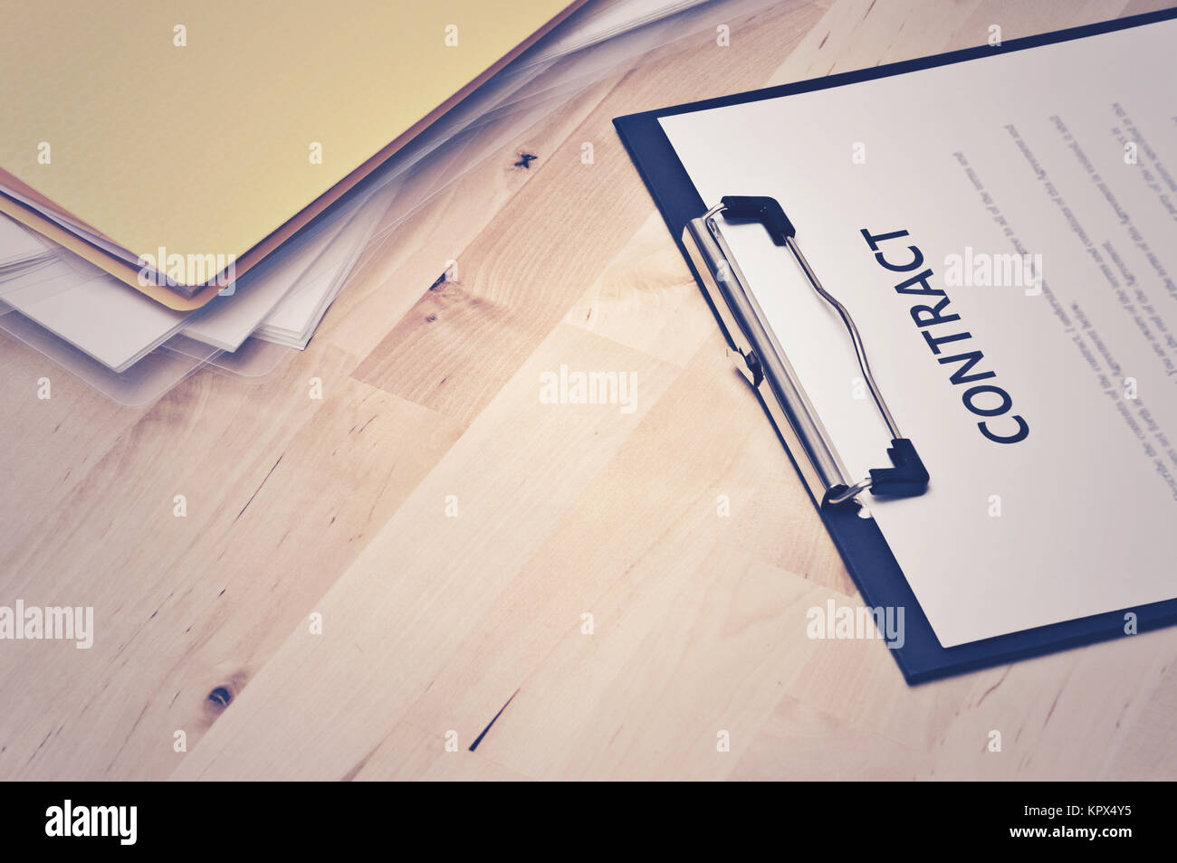 Contract documents: Business concept Stock Photo - Alamy