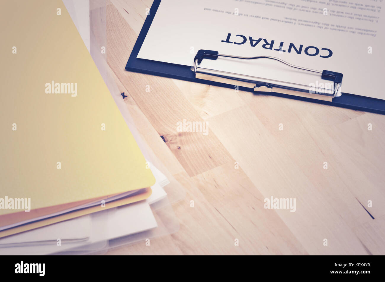 Contract documents: Business concept Stock Photo - Alamy