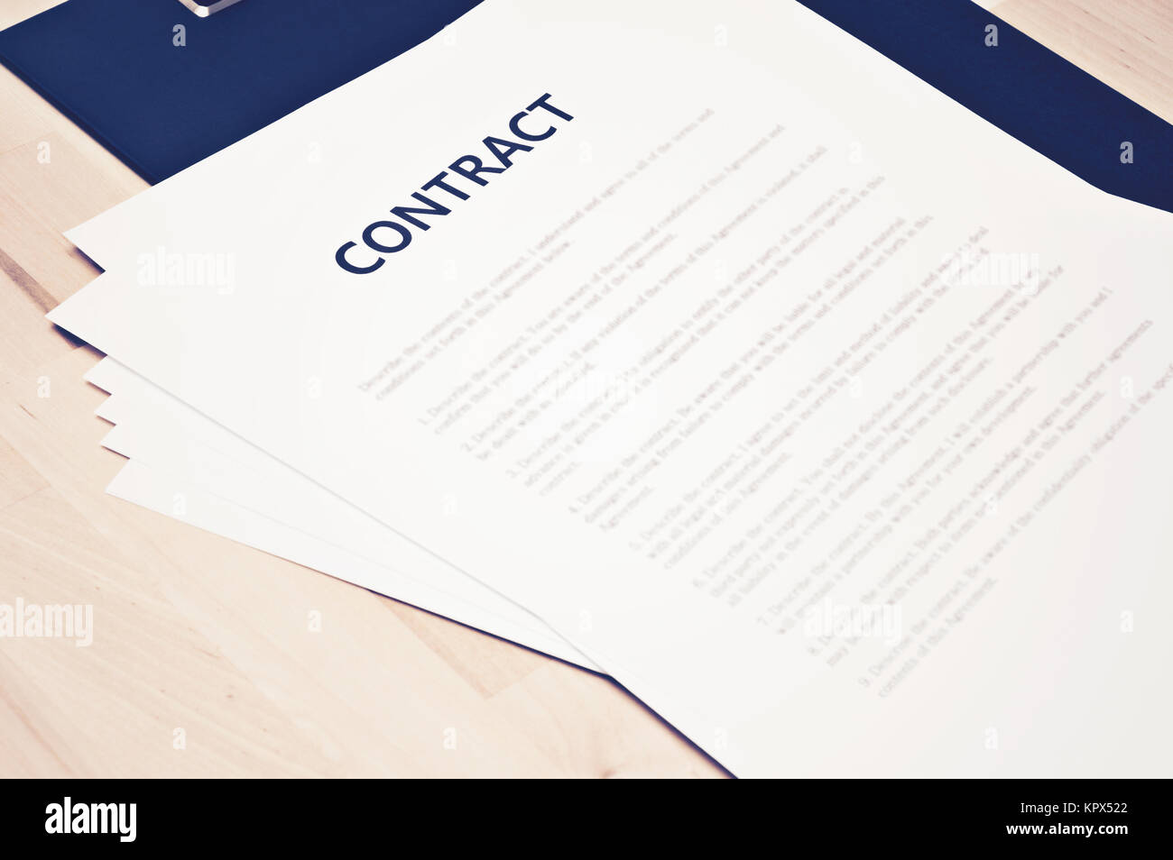 Contract documents: Business concept Stock Photo - Alamy