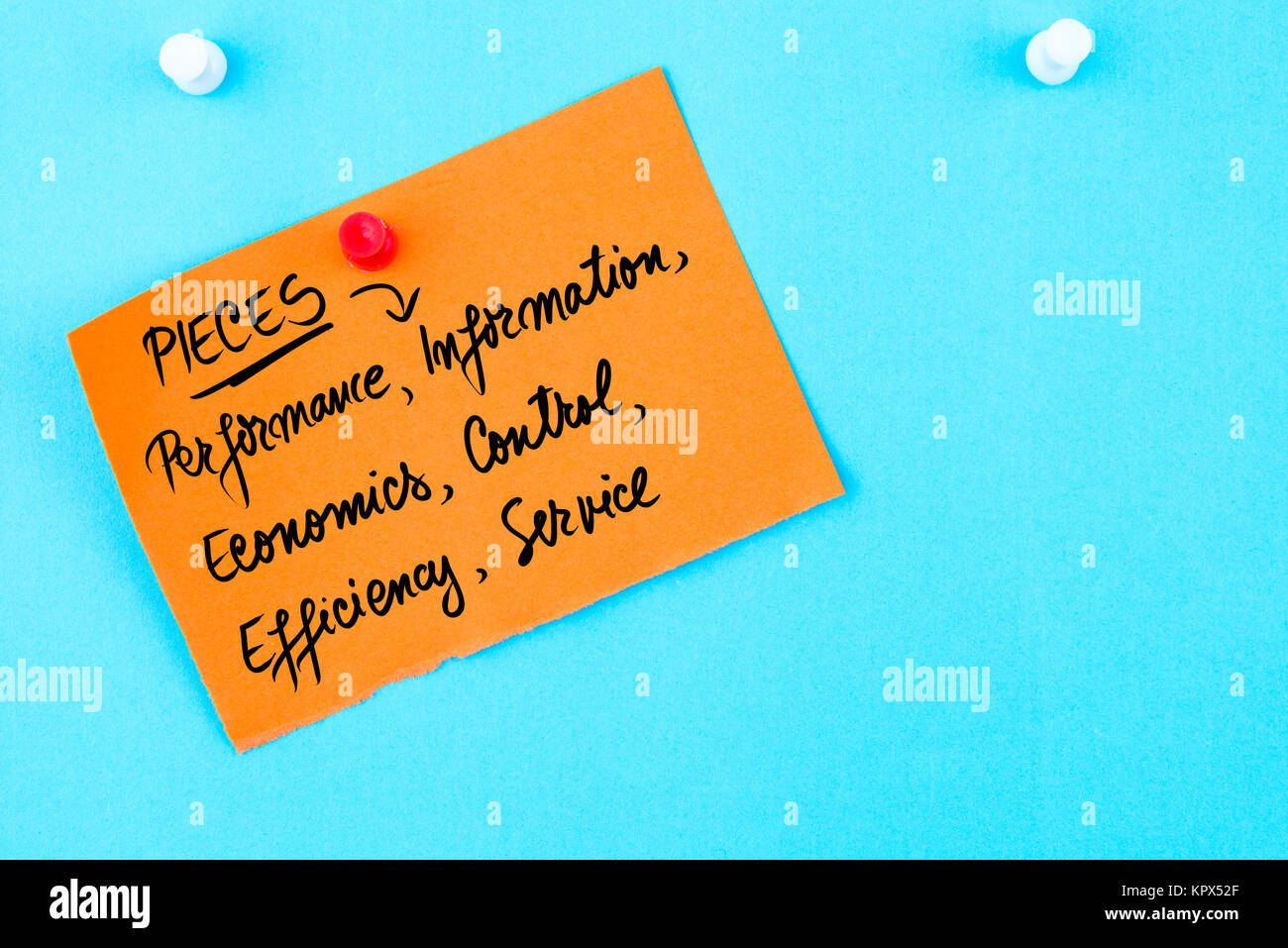 Business Acronym PIECES written on orange paper note Stock Photo - Alamy