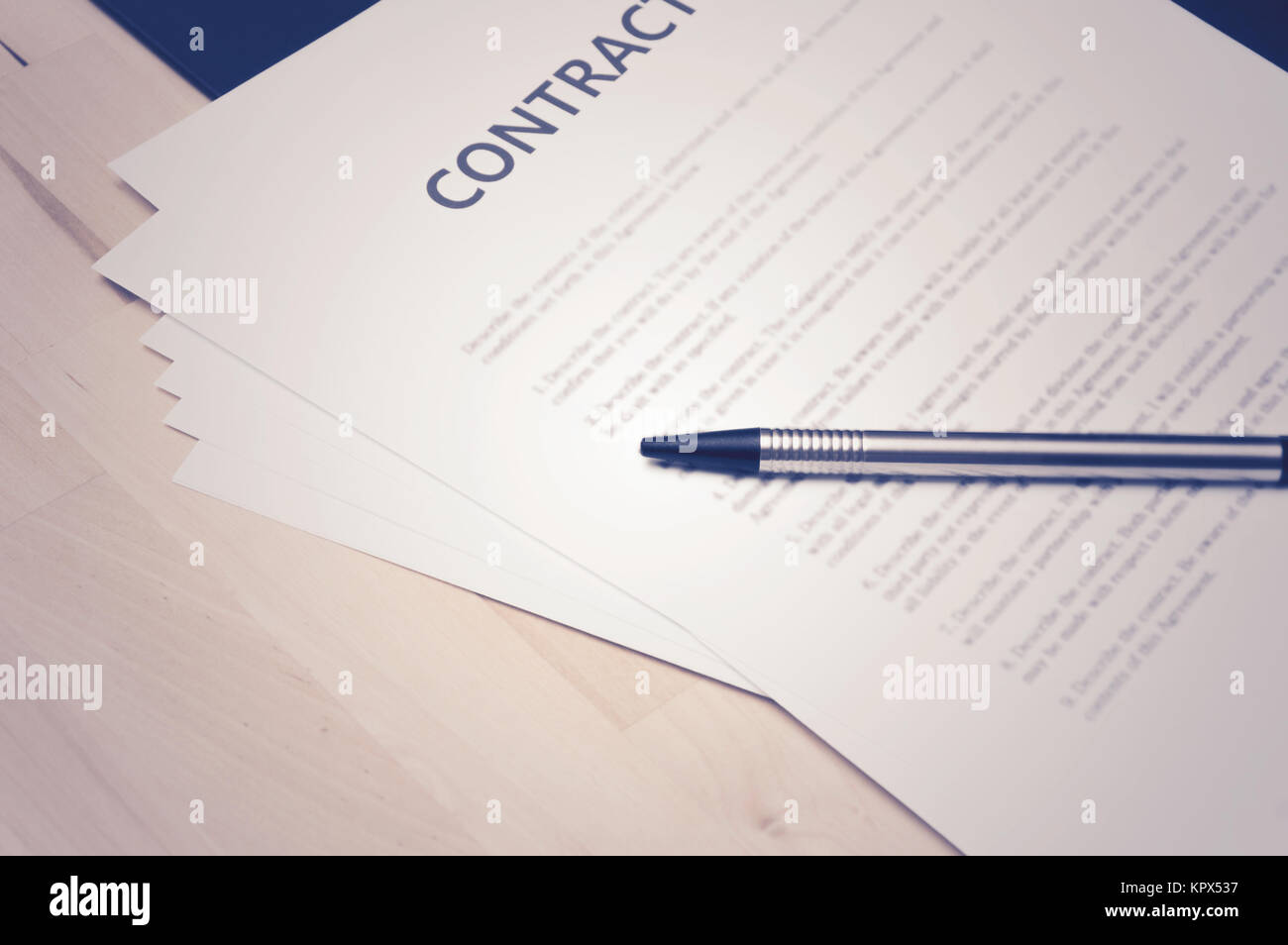Contract documents: Business concept Stock Photo - Alamy