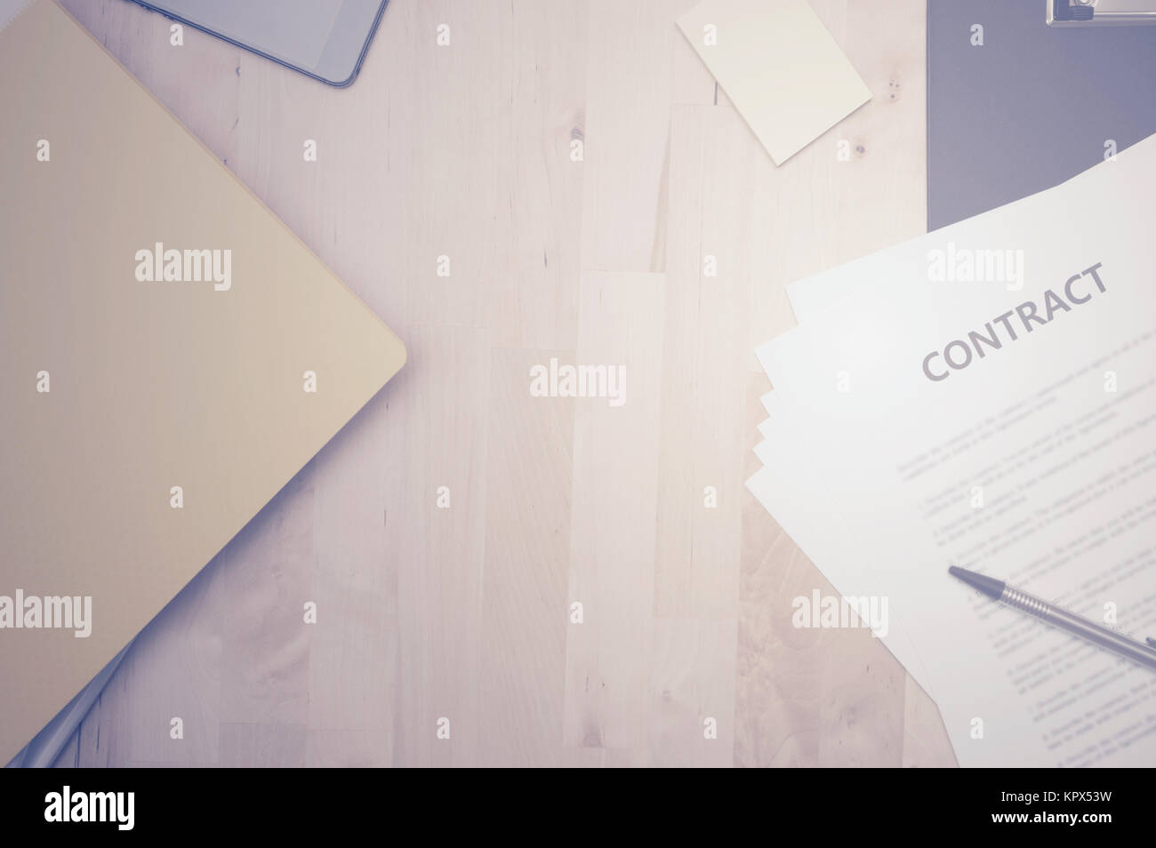 Contract documents: Business concept Stock Photo - Alamy