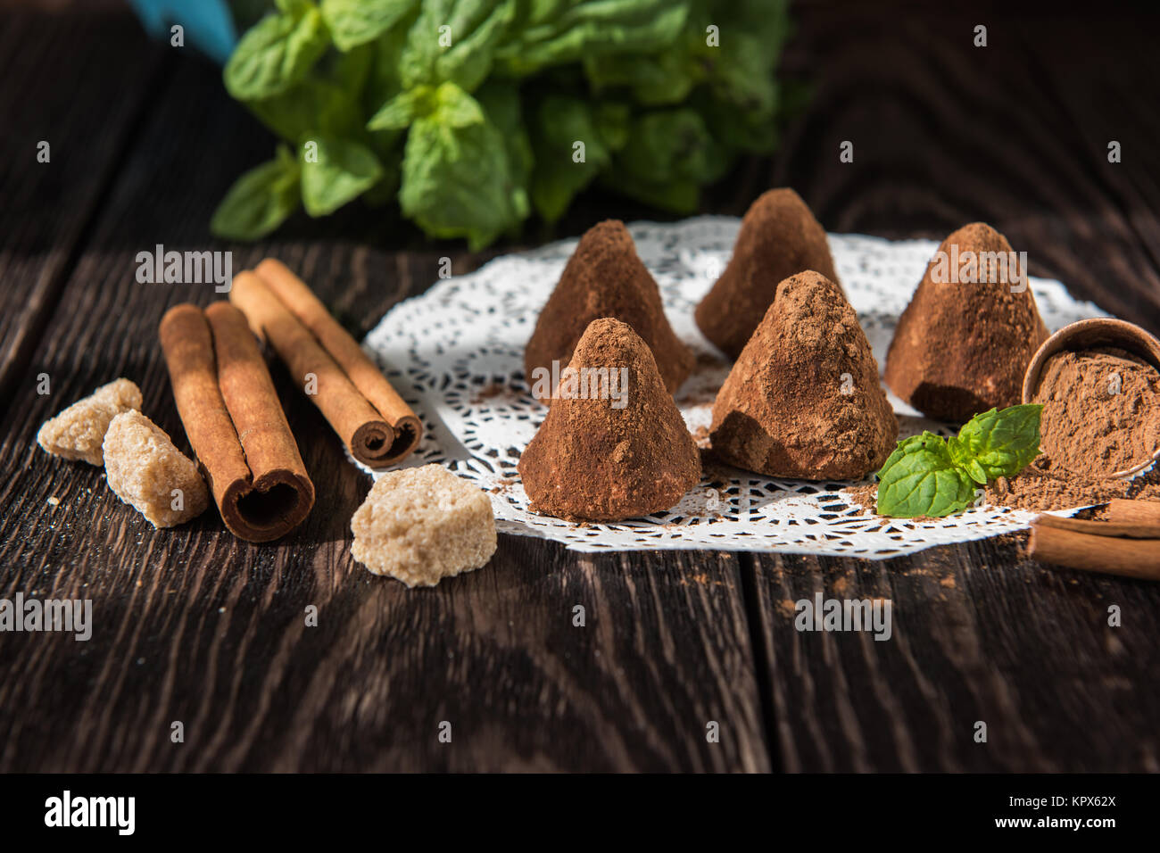 pyramid shape chocolate candies Stock Photo - Alamy