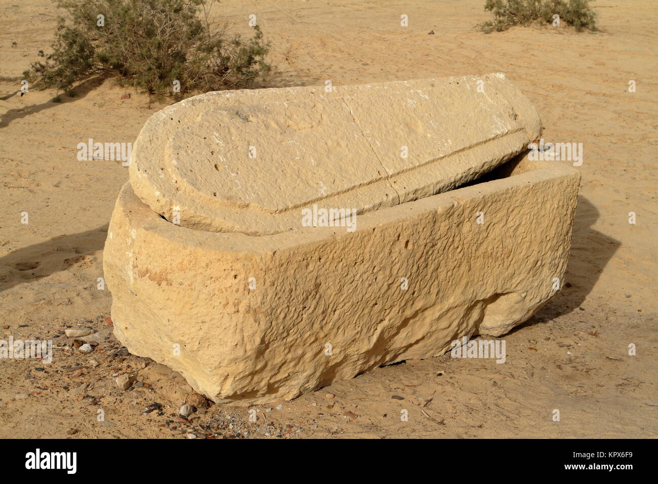 stone sarcophagus of the pharaohs in egypt Stock Photo - Alamy