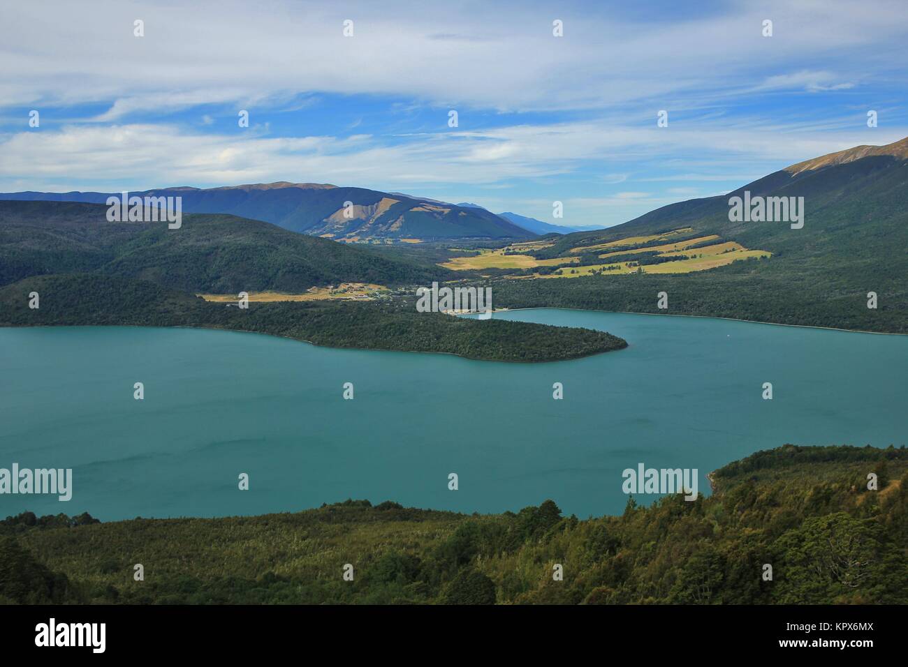 Lake Rotoiti, view from Mt Robert Stock Photo - Alamy