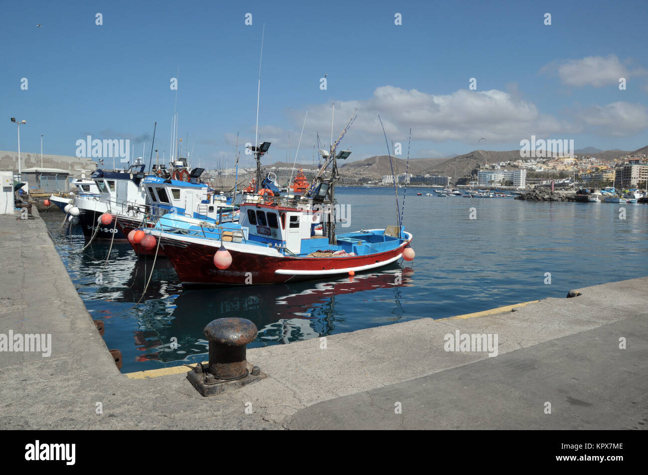 arguineguin fishing port Stock Photo - Alamy