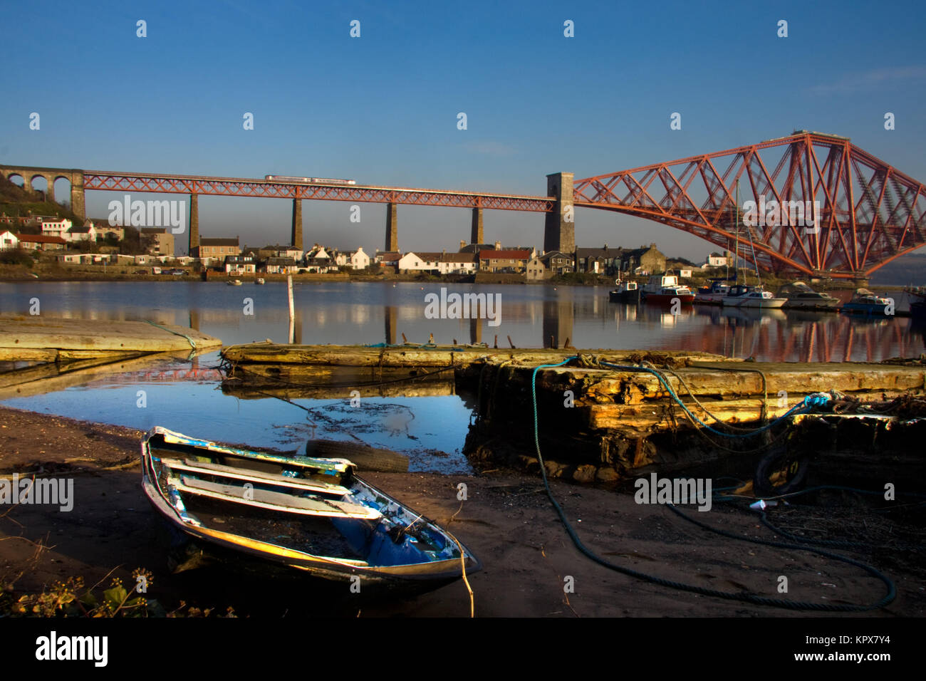 Boat and train Stock Photo - Alamy