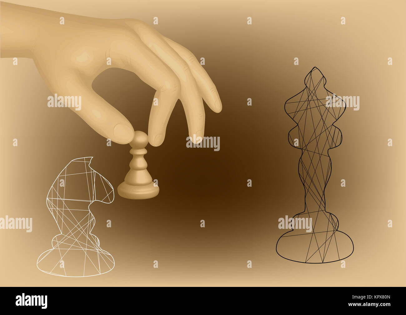 chess and hand Stock Photo - Alamy