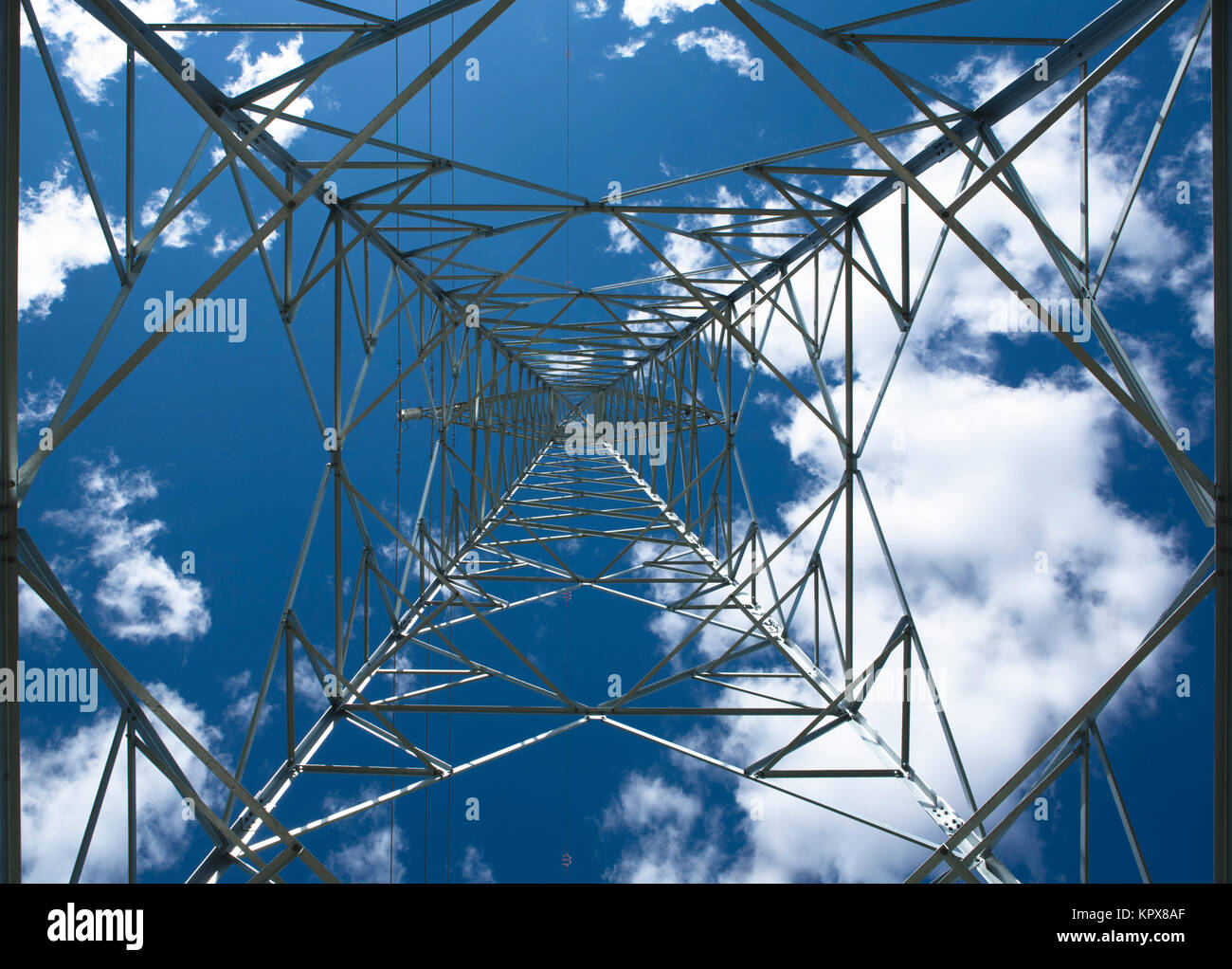 Transmission tower inside Stock Photo - Alamy