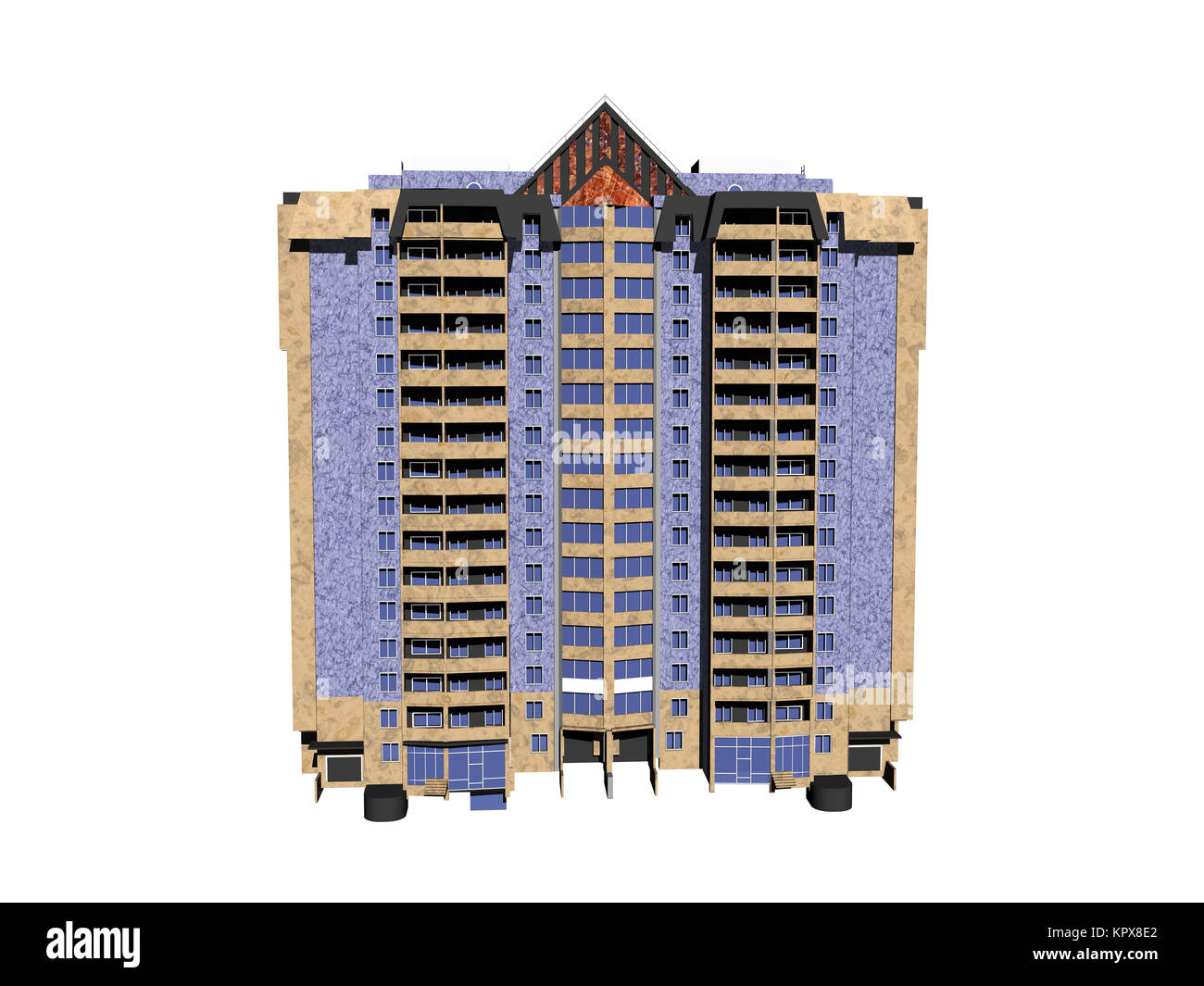 High rise residential apartment building Cut Out Stock Images ...