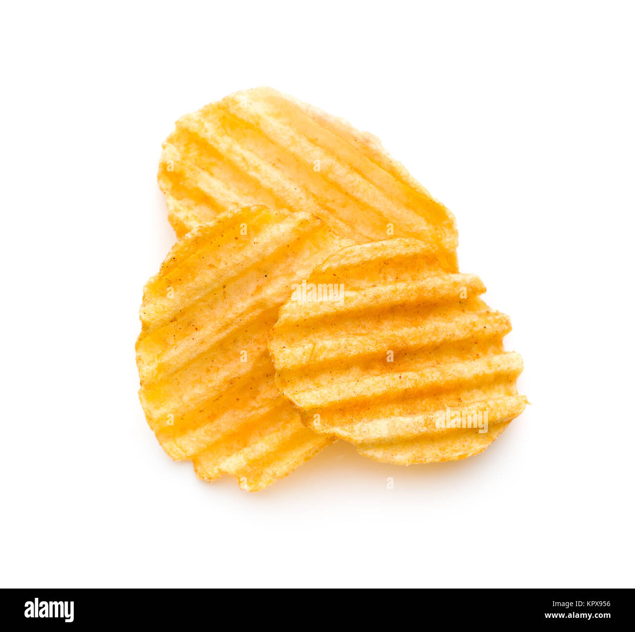 Crinkle cut potato chips Stock Photo - Alamy