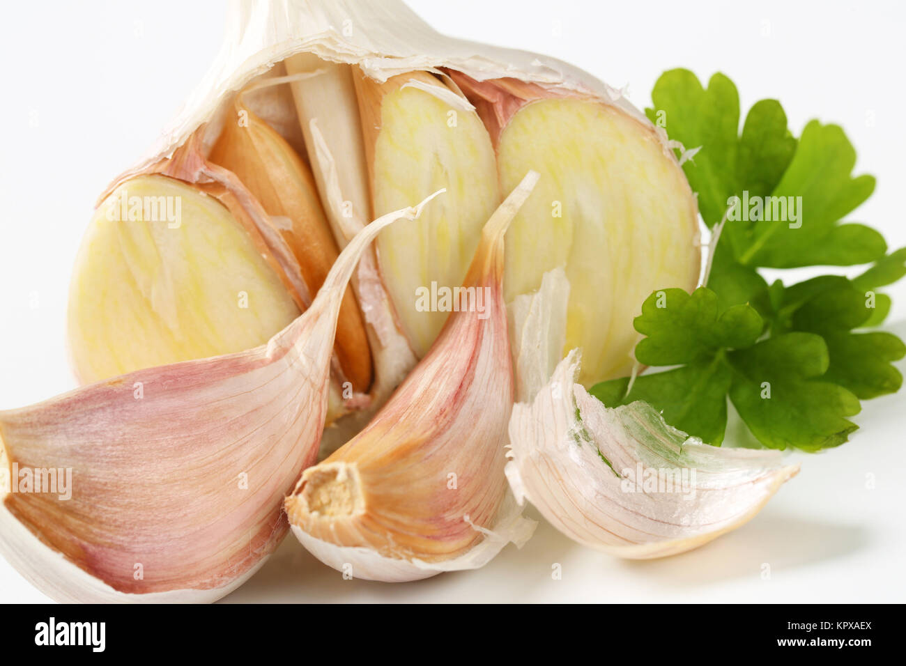 bulb of fresh garlic Stock Photo - Alamy
