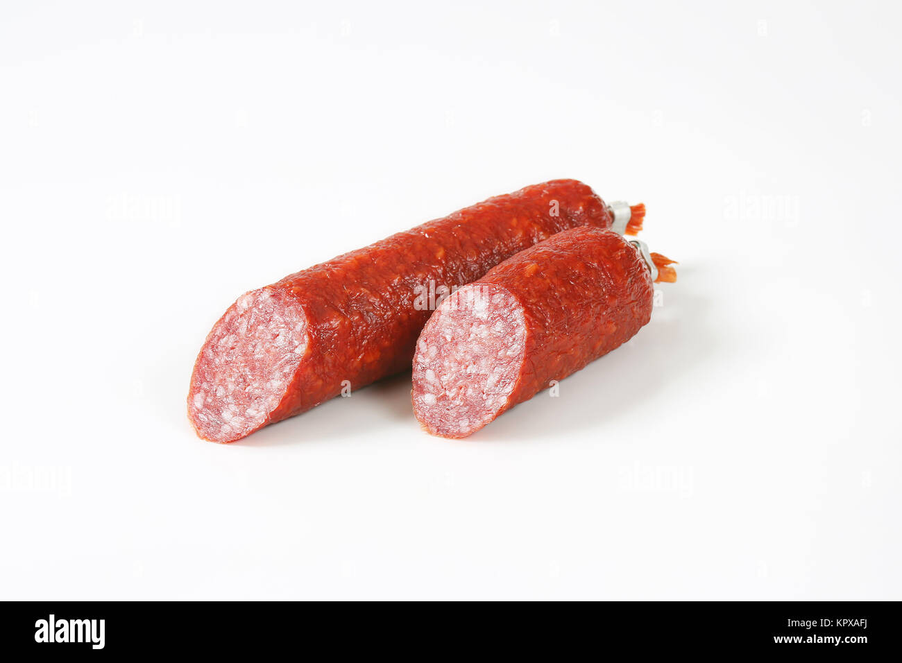 air-dried salami sausage Stock Photo - Alamy