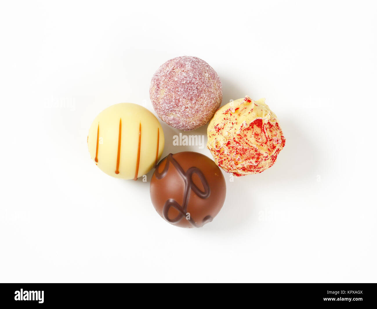 assorted chocolate pralines Stock Photo - Alamy