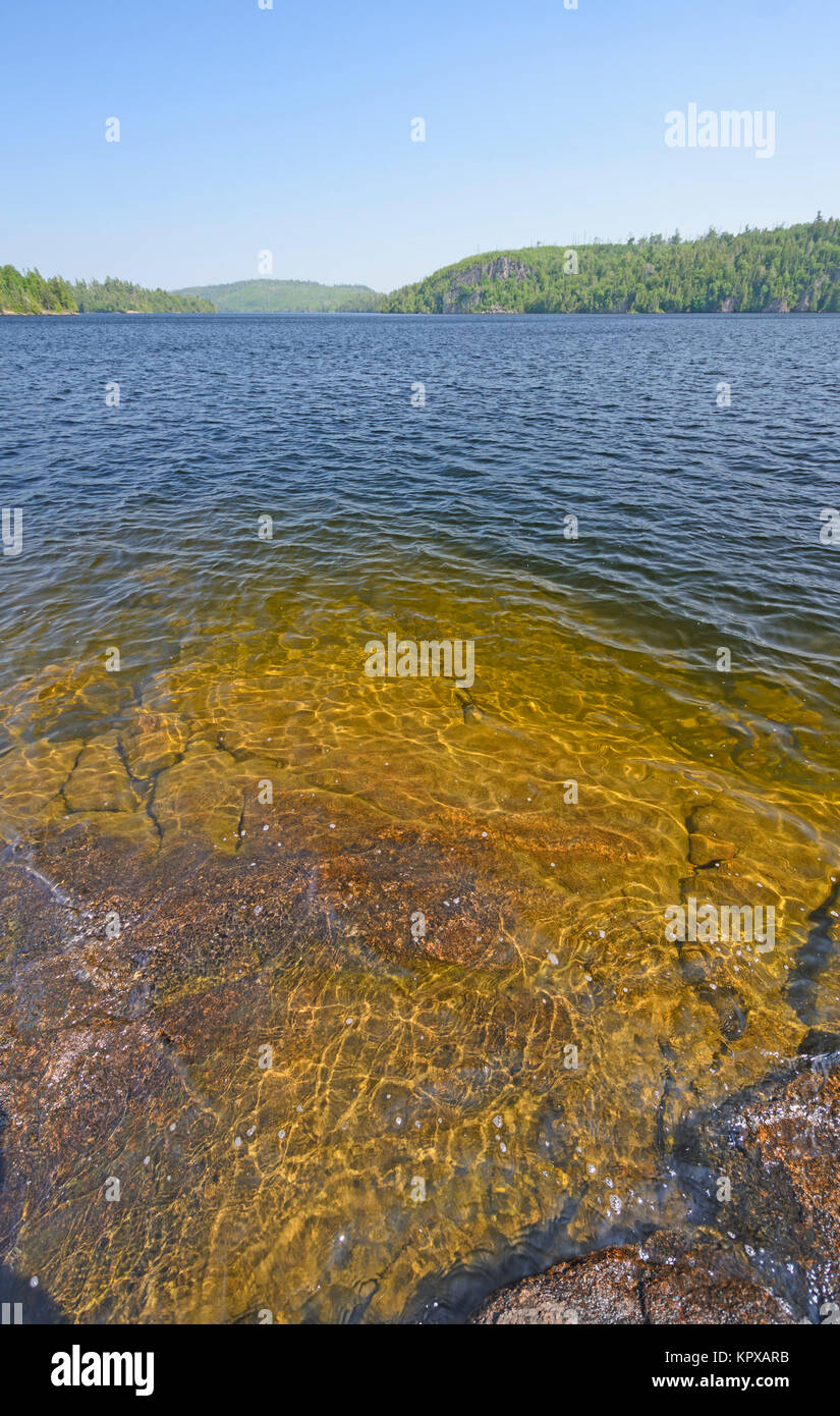 Sun Shining on an Underwater Rock Stock Photo - Alamy