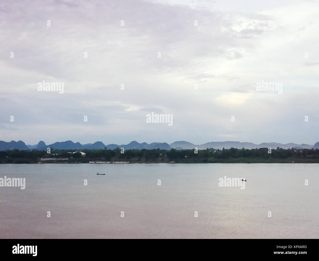 Mekhong River view take from Nakhon Phanom province, Thailand Stock ...