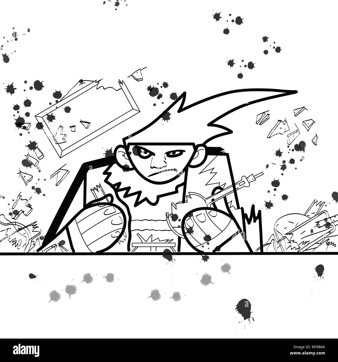 Explosion debris Cut Out Stock Images & Pictures - Alamy