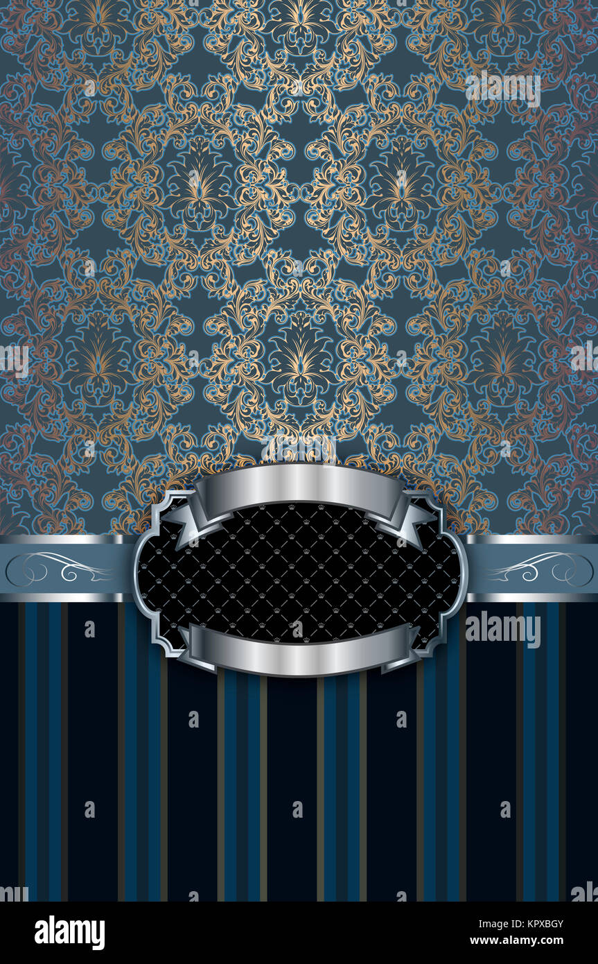 Vintage background with decorative patterns and decorative frame Stock ...