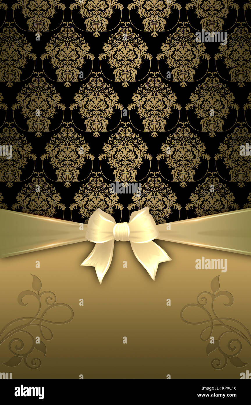 Gold And Black Vintage Background