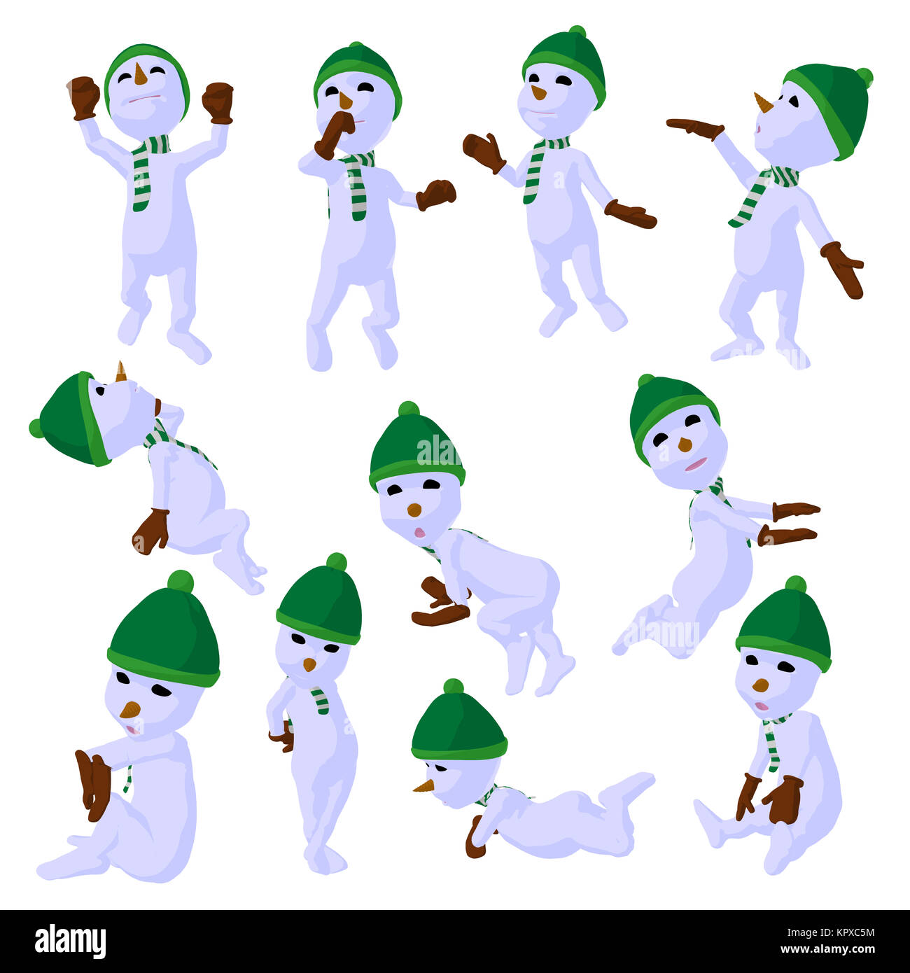 Snowboy silhouette illustration on a white background Stock Photo - Alamy