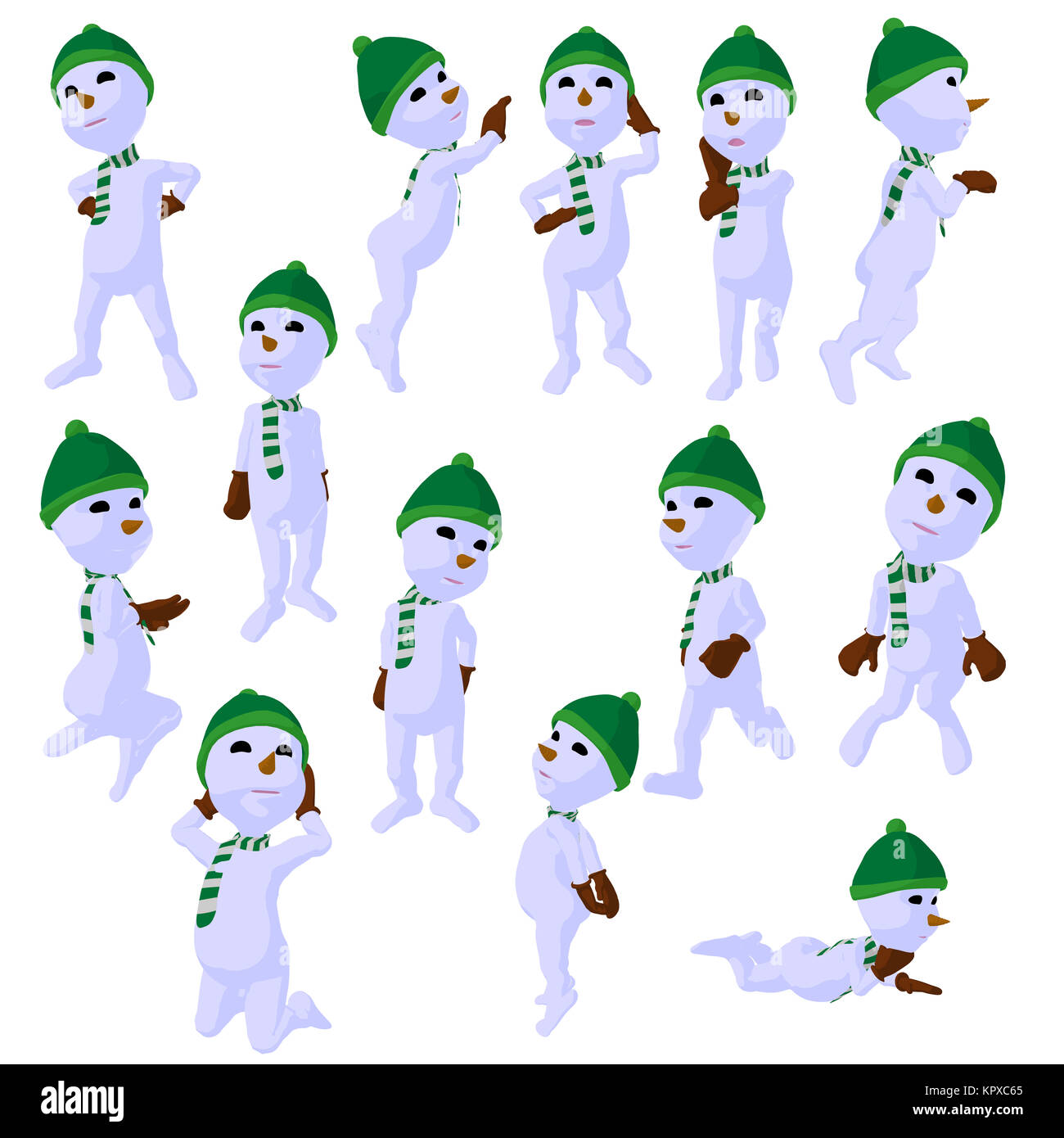 Snowboy silhouette illustration on a white background Stock Photo - Alamy