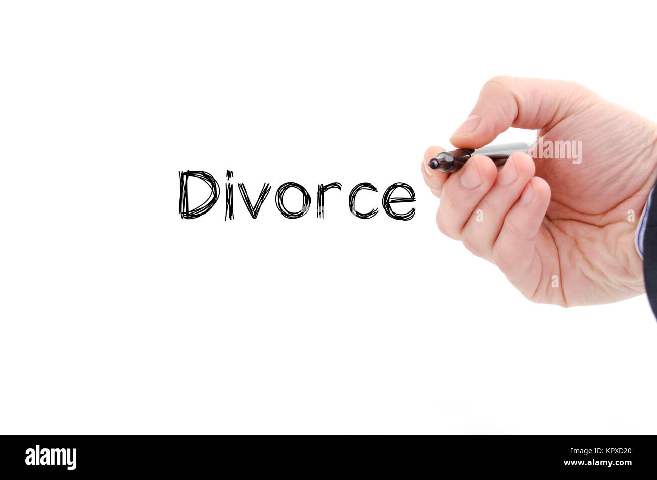 Divorce text concept Stock Photo - Alamy