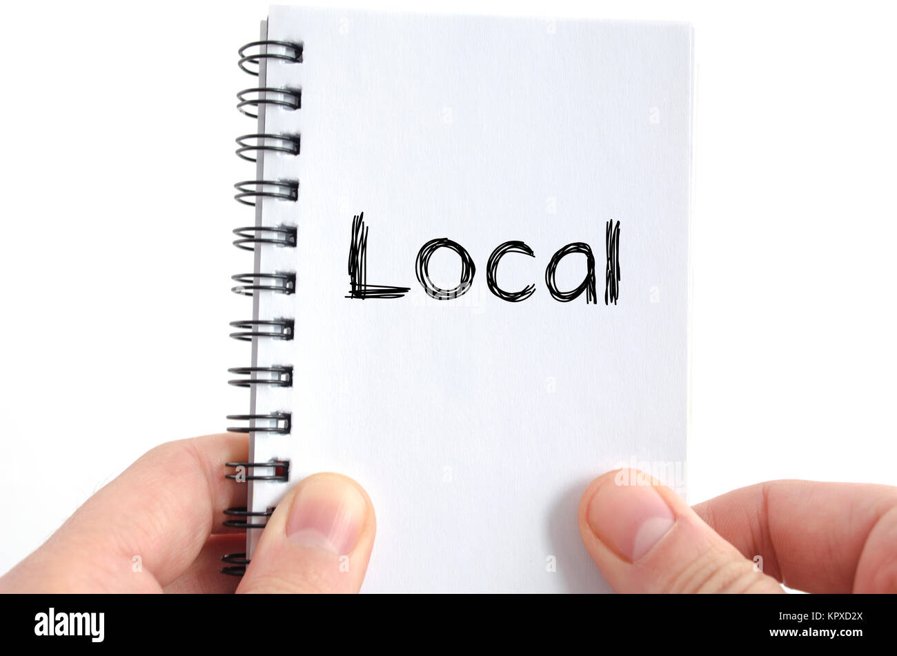 Local text concept Stock Photo - Alamy