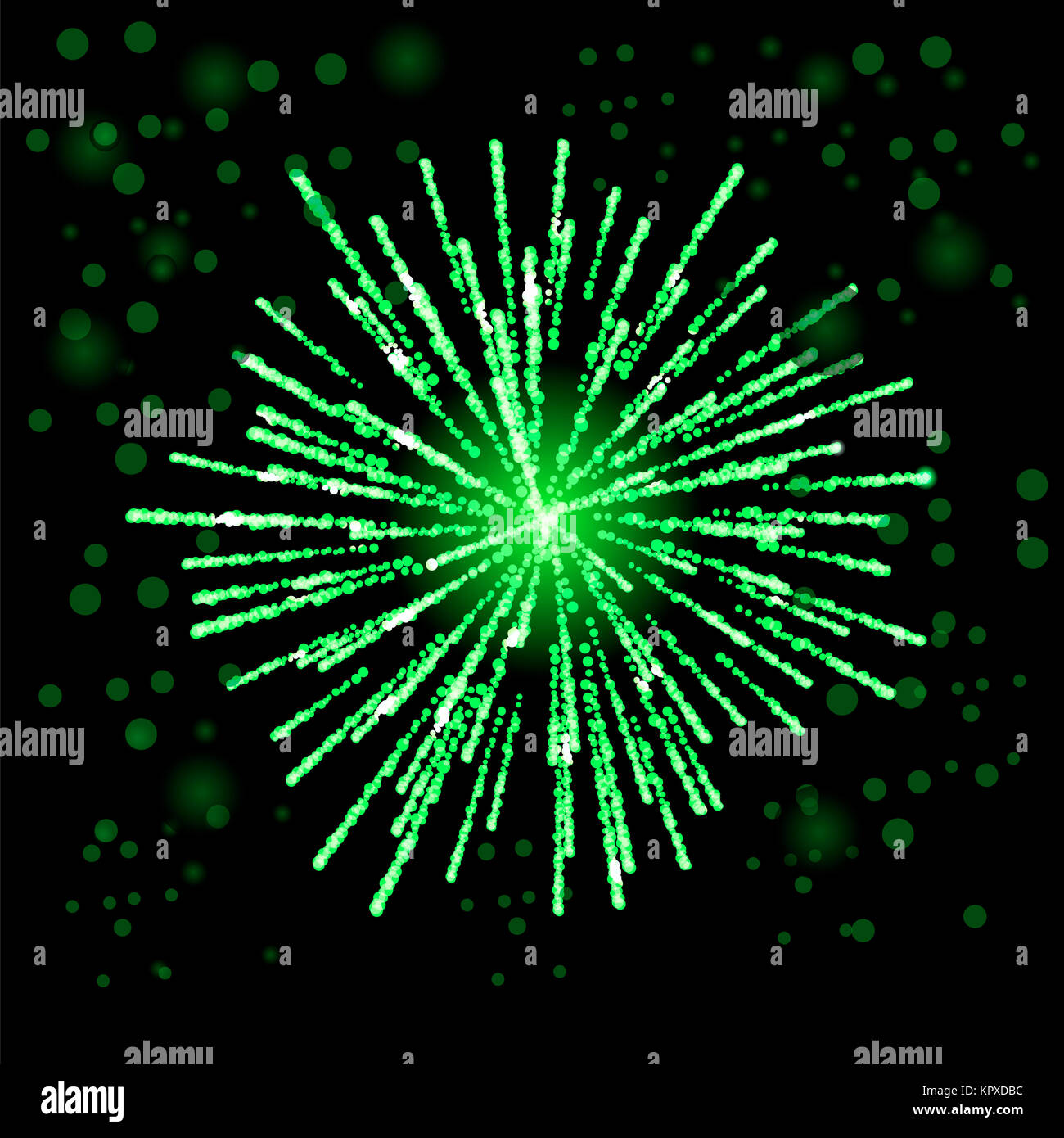 Green Firework Lights Stock Photo - Alamy