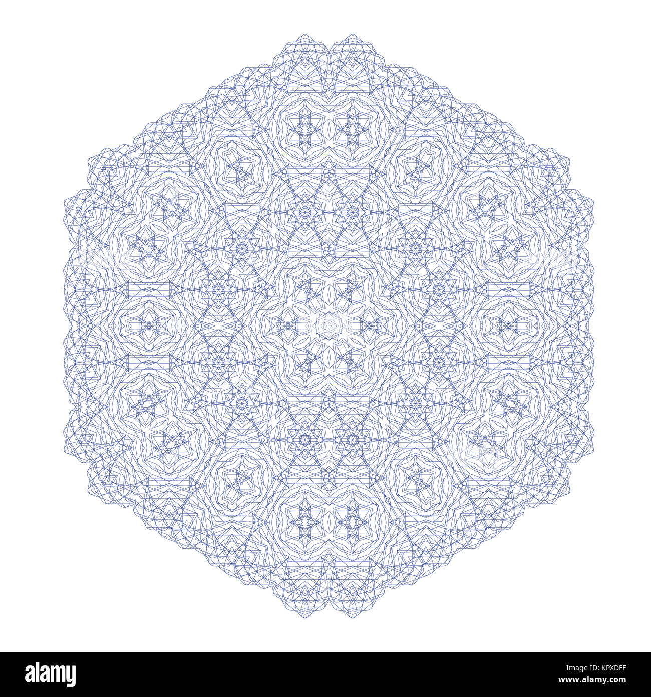 Circle Lace Ornament, Round Geometric Pattern Stock Photo - Alamy