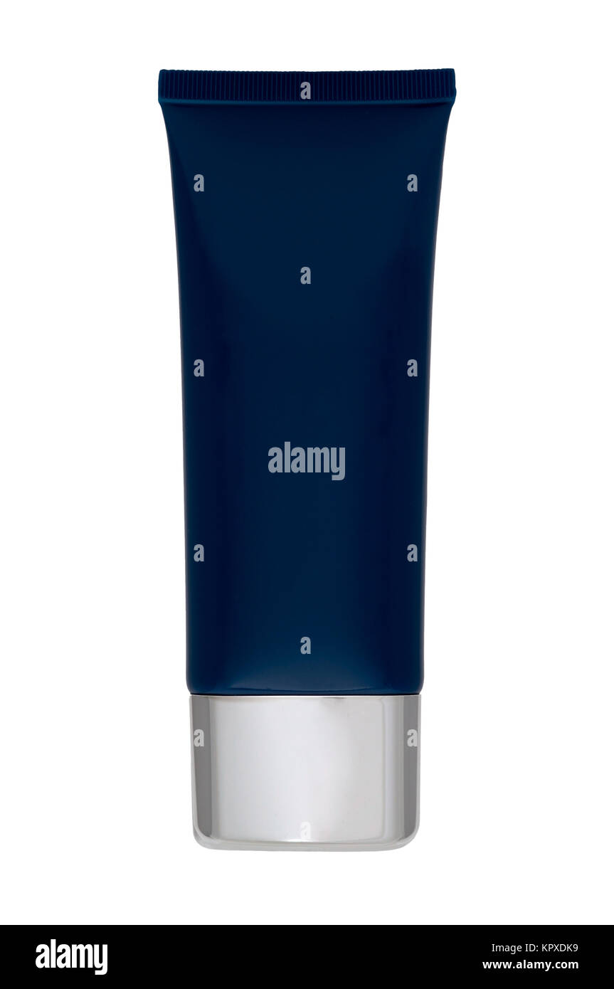 Lotion, Cream Blue Color Tube Stock Photo - Alamy
