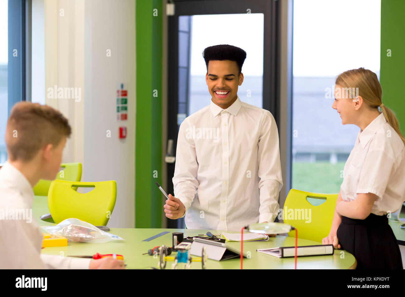 Tech tools in classroom hi-res stock photography and images - Alamy