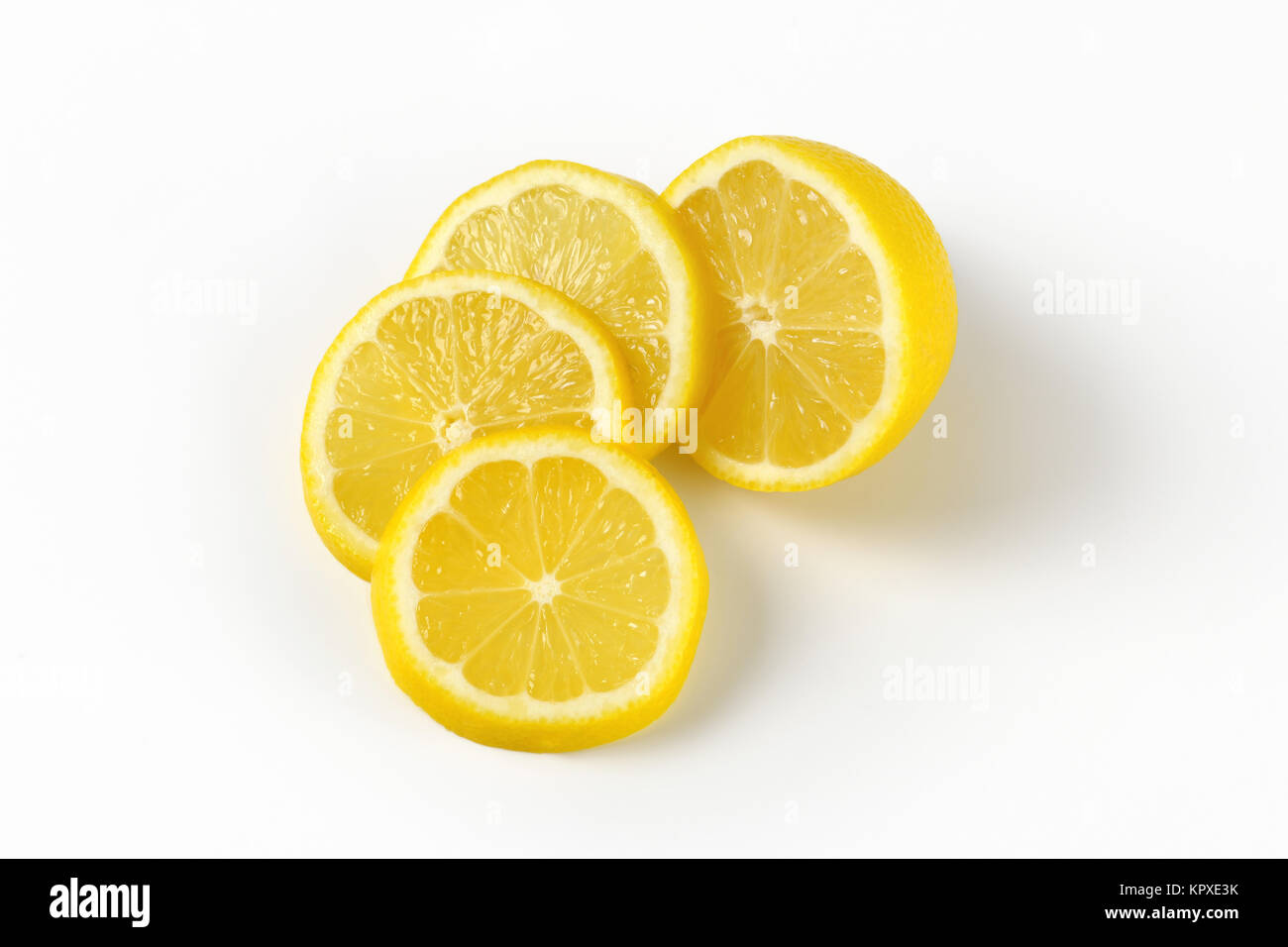 sliced fresh lemon Stock Photo - Alamy