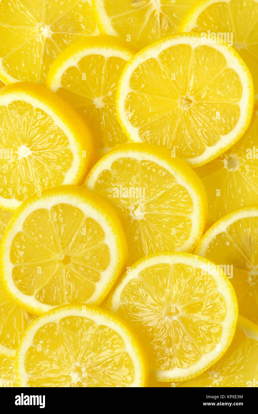 slices of fresh lemon Stock Photo - Alamy