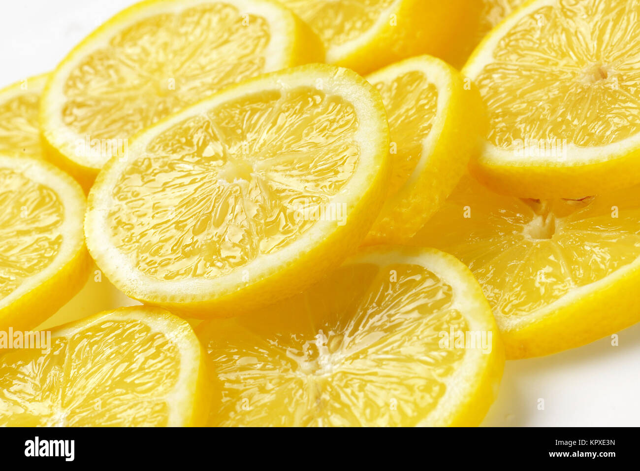 slices of fresh lemon Stock Photo - Alamy