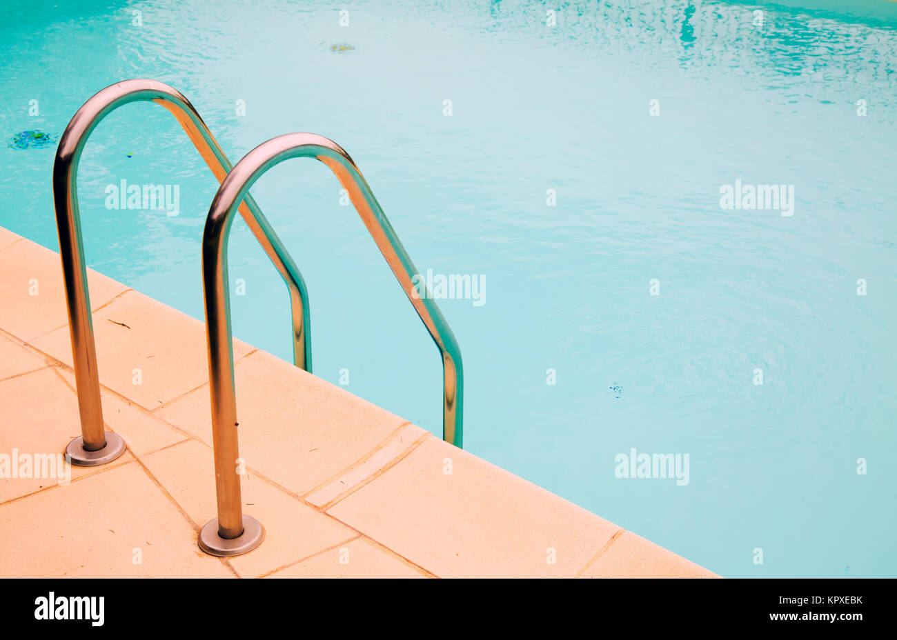 Pool ladder top hi-res stock photography and images - Alamy