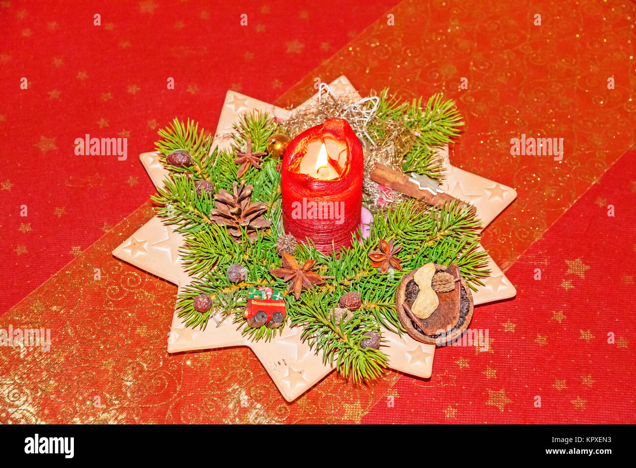 Star burning fire flames symbol hi-res stock photography and images - Alamy