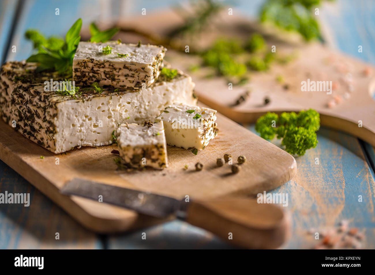 Homemade soft cheese Stock Photo - Alamy