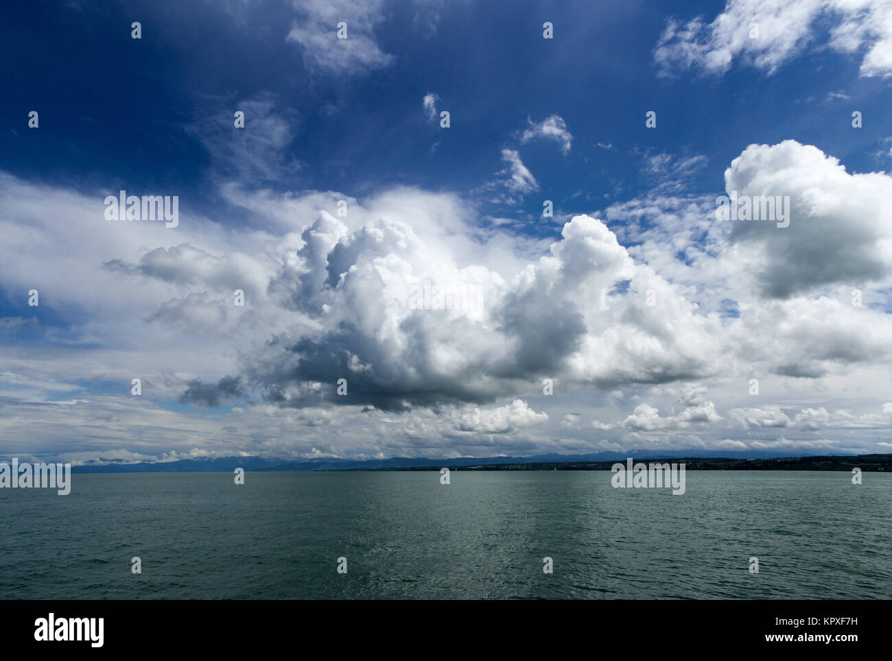 clouds over lake Stock Photo - Alamy