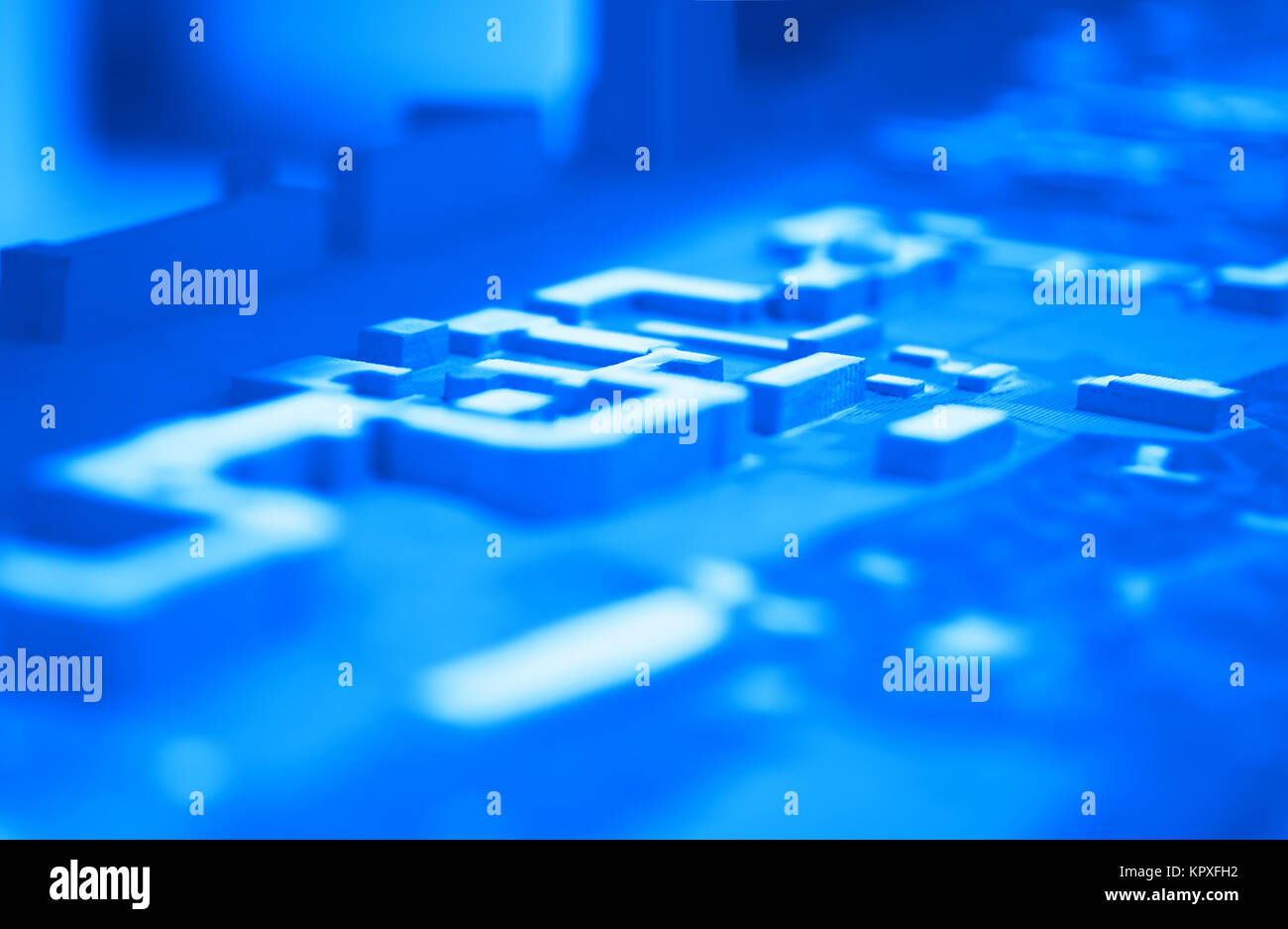 Diagonal vivid pcb board illustration background Stock Photo - Alamy