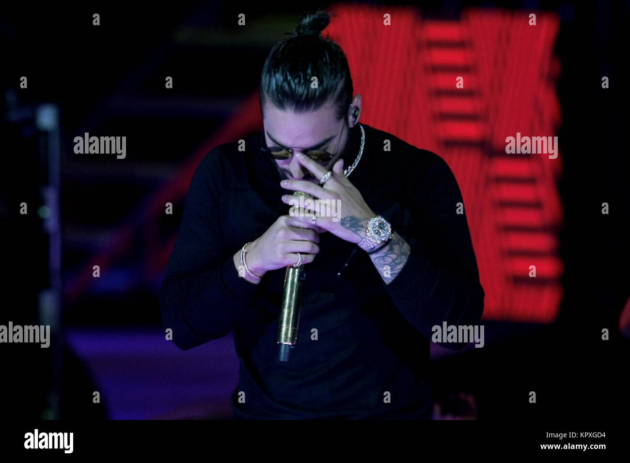 Maluma closes the year with concert in Mexico Stock Photo - Alamy