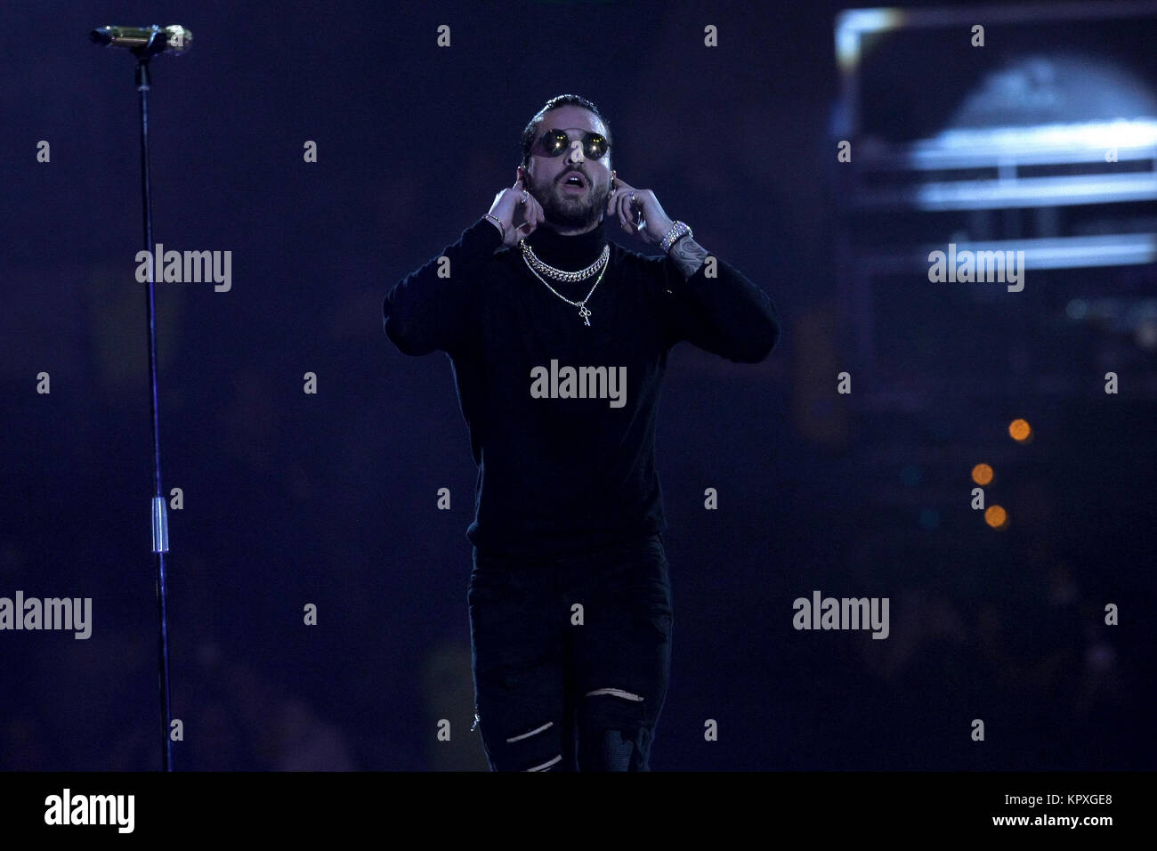 Maluma closes the year with concert in Mexico Stock Photo - Alamy