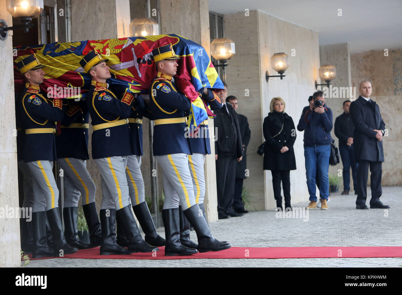 Bucharest, Romania. 16th Dec, 2017. The state funeral for the late ...