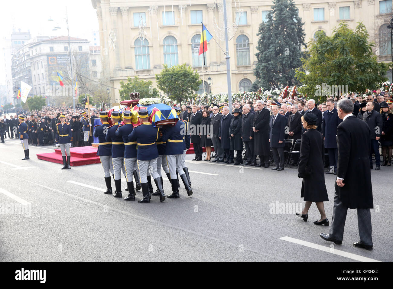 Bucharest, Romania. 16th Dec, 2017. The state funeral for the late ...