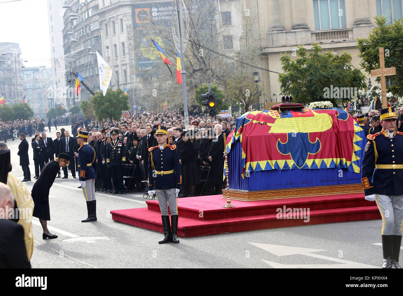 Bucharest, Romania. 16th Dec, 2017. The state funeral for the late ...