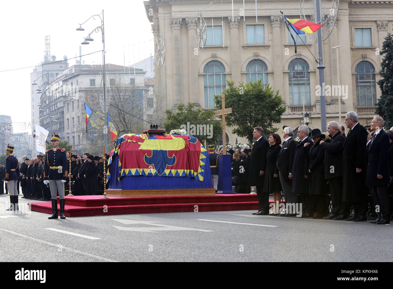 Bucharest, Romania. 16th Dec, 2017. The state funeral for the late ...