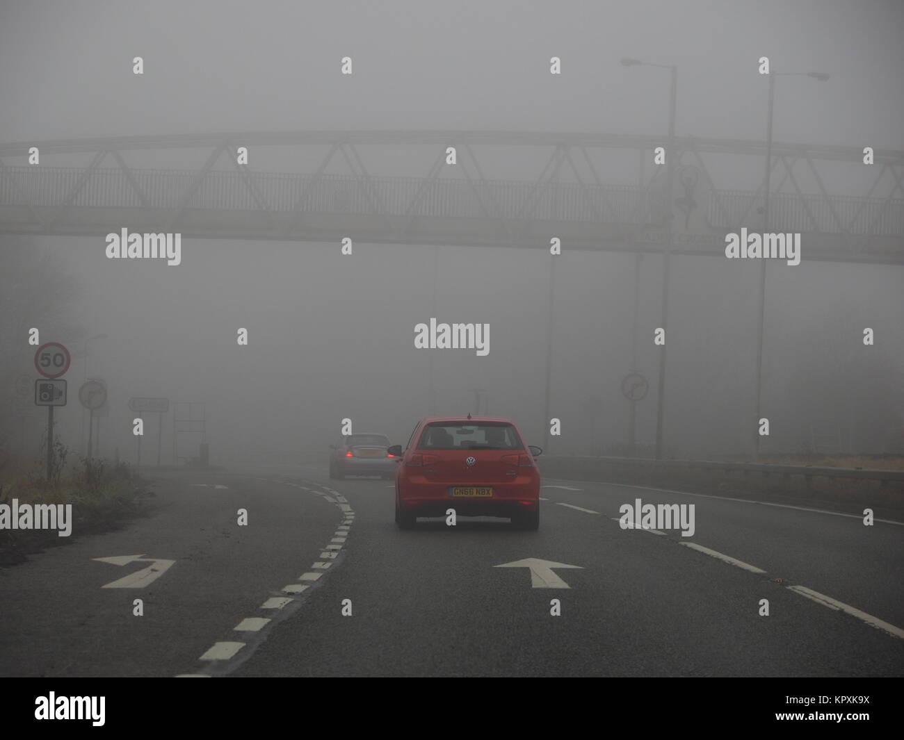 Detling Hill, Maidstone, Kent, UK. 17th Dec, 2017. UK Weather: thick ...