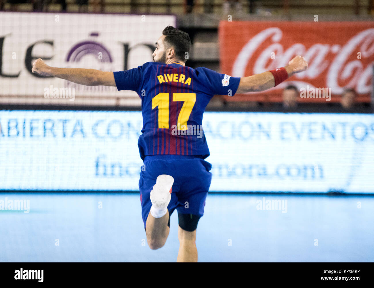 Leon, Spain. 17th December, 2017. Valero Rivera (FC Barcelona ...
