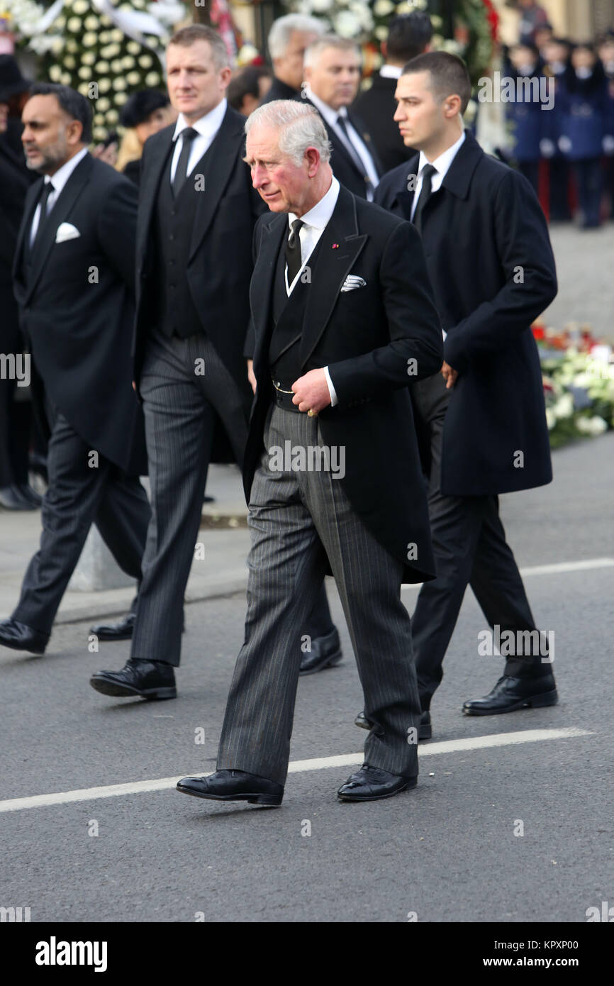 BUCHAREST, ROMANIA - DECEMBER 16, 2017: Britain's Prince Charles ...