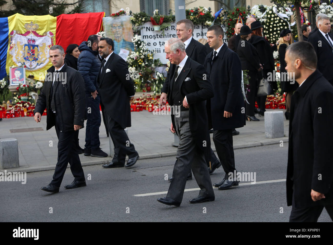 BUCHAREST, ROMANIA - DECEMBER 16, 2017: Britain's Prince Charles ...